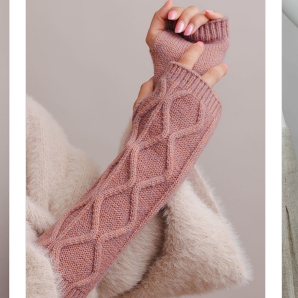 None | Accessories | 2 For Price Of Aran Soft Knitted Arm Warmer | Poshmark